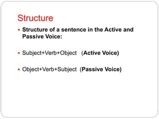 POWERPOINT PRESENTATION ON ENGLISH GRAMMAR TOPIC VOICE PPTX