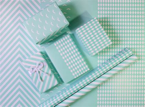 กระดาษห่อของขวัญ ธงราวกระดาษ สีพาสเทล