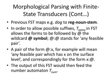 Nlpkashkfinite State Morphological Parsing Pptx Programming
