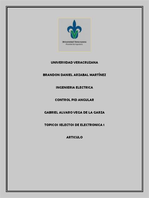 articulo control pid angular pdf ciencia de sistemas ingeniería