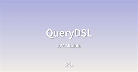 Sql Querydsl