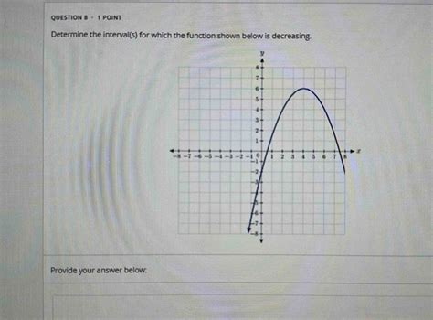 solved question 8 · 1 point determine the interval s for which the