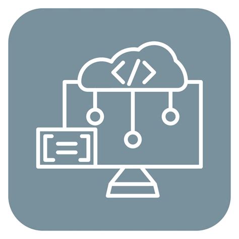 Premium Vector Cloud Coding Vector Illustration