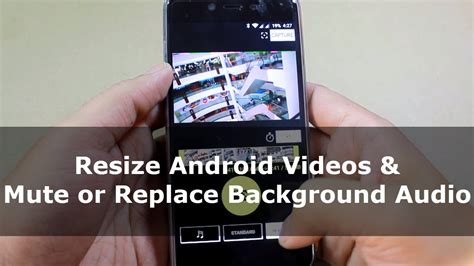 how to resize android video and mute or replace background sound guiding tech youtube