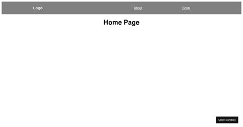 React Router Dom Codesandbox