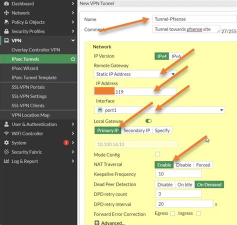 How To Configure A Site To Site Vpn From Fortigate To Pfsense Ryan Van Massenhoven