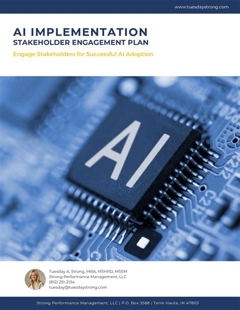 Ai Implementation Stakeholder Engagement Plan Guide And Template