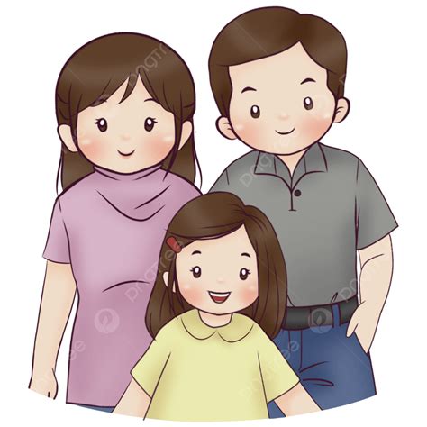 행복한 가족 그림 일러스트 행복한 가족 가족 한 아이 Png 일러스트 및 Psd 이미지 무료 다운로드 Pngtree