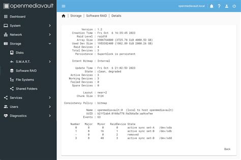 Raid 10 Array Degraded Help Needed Raid Openmediavault