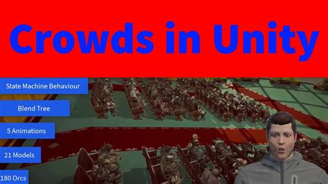 creating an animated crowd in unity crowds with animation blend trees
