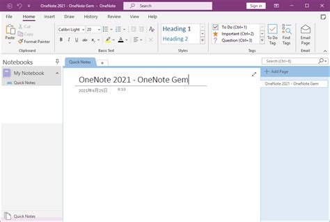 Comparison Of The Differences Between Onenote 2021 And Onenote Uwp Office Onenote Gem Add Ins