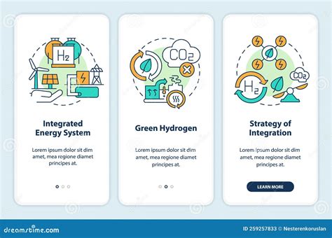 Renewable Hydrogen Onboarding Mobile App Screen Stock Vector Illustration Of Idea Mockup