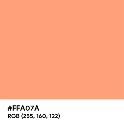 Light Salmon Color Hex Code Is Ffa07a