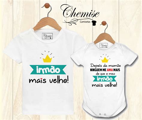 Camiseta Irmã Mais Velha Mais Body Elo7 Produtos Especiais