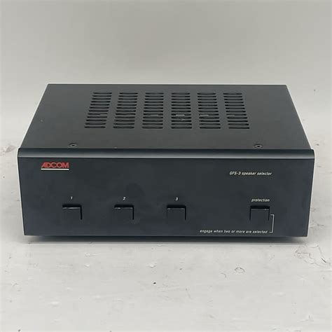 Adcom Model Gfs 3 Speaker Selector Switch Box 3 Zone With Reverb