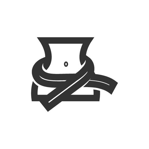 Measure Tape Icon In Thick Outline Style Black And White Monochrome Vector Illustration