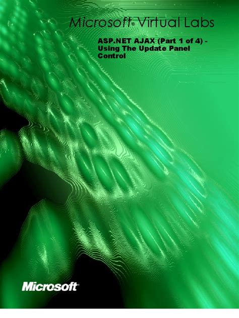 Aspnetajaxpart 1 The Update Panel Control Pdf Microsoft Visual