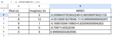 How To Use The IMSEC Function In Google Sheets Sheetaki