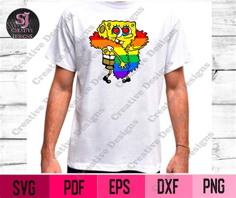 Spongebob Svg Lgbtq Sponge Bob Svg Spongebob Pride Svg Gay Etsy