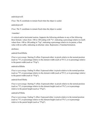 Android Animation And Color State List Resources Chapter Docx Computer Animation