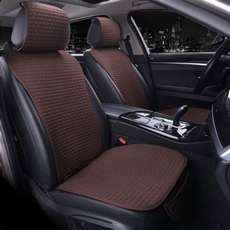 汽车坐垫小蛮腰车垫子座垫四季通用单片单垫亚麻半包座套夏季凉垫虎窝淘