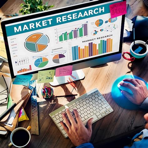 A Workspace Featuring A Person Working On A Computer Displaying Premium Ai Generated Image