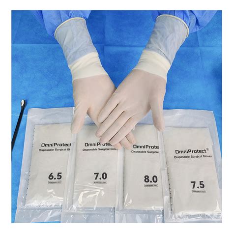 Surgical Latex Rubber Gloves Sterile Nitrile Surgical Glove Safety
