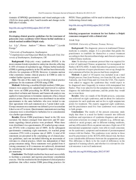 Pdf Developing Clinical Practice Guidelines For The Treatment Of