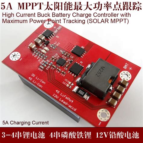 Bq24650 5a Mppt Solar Controller 3s 18650 Li Ion Lithium Battery