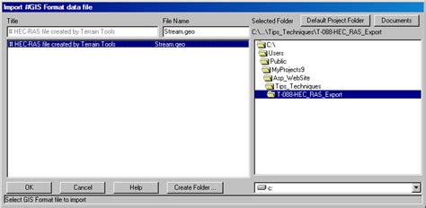 Exporting To Hec Ras Softree Technical Systems Support