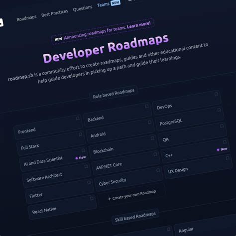 Developer Roadmaps Wd5 Web Design