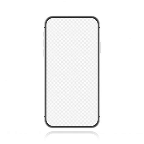 Смартфон пустой экран макет телефона шаблон для инфографики