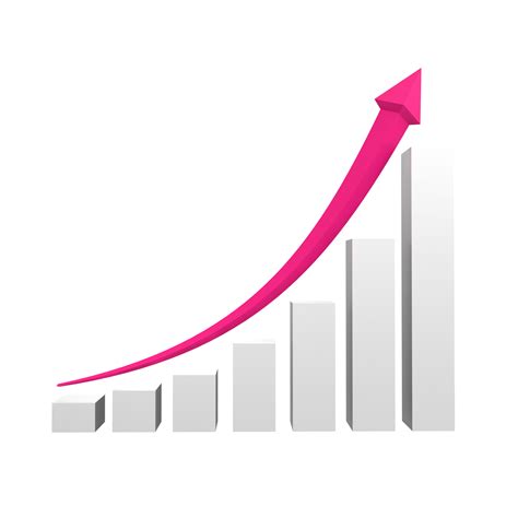 Business Chart With Arrow 20954035 Png