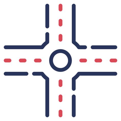 Intersection Generic Color Outline Icon