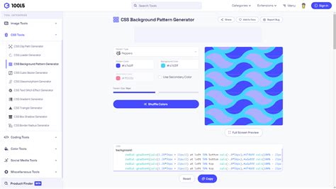 10 Online Css Pattern Generators For Background Themeselection