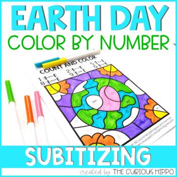 Earth Day Color By Number By The Curious Hippo TPT