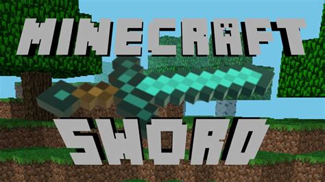 How To Make A MINECRAFT SWORD YouTube
