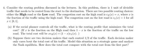 4 Consider The Routing Problem Discussed In The Chegg Com
