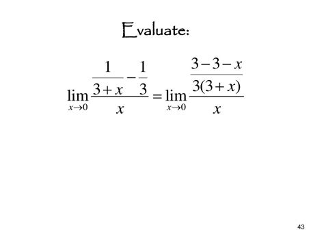 Ppt Evaluating Limits Analytically Powerpoint Presentation Free Download Id225206