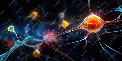 Premium Ai Image Neural Network Synapse Illustration