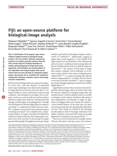 Fiji For Biological Image Analysis Pdf Scripting Language Computer Programming