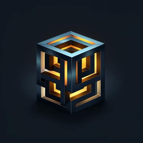 Premium Photo An Outline The Block Logoflat