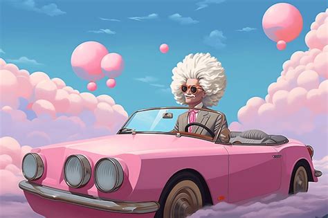 Premium Photo Clown Ride A Car
