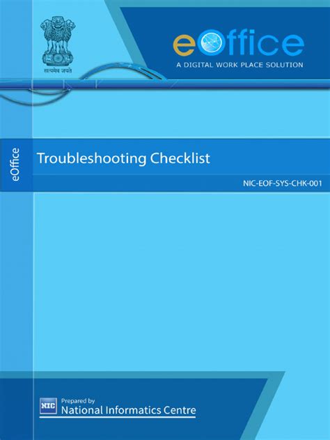 Troubleshooting Checklist Pdf