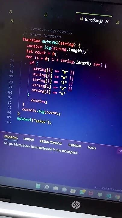 Counting Number Of Vowels In The String Using Function Concept In