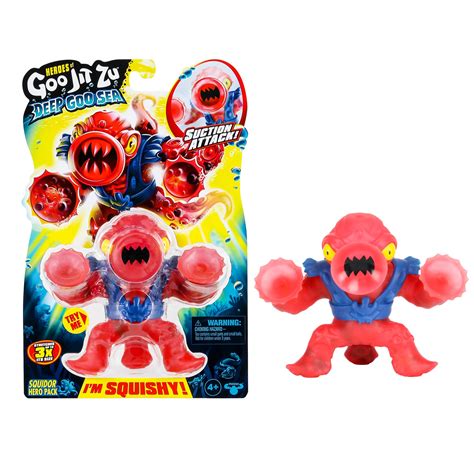 Heroes Of Goo Jit Zu Deep Goo Sea Squidor Hero Pack Super Squishy Goo