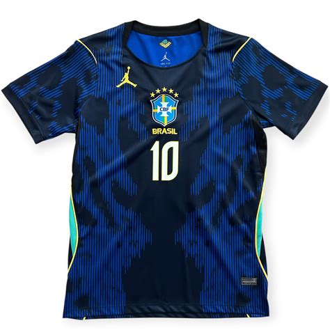 Neymar Jr 10 Brazil Jumpman Special Edition Away Jersey 2026 Worl