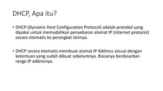 Konsep DHCP Server Untuk ASJ Kelas XI Pptx