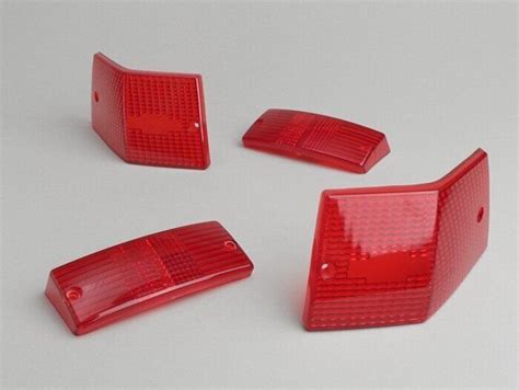 Vespa Px Pe T5 Classic Mk1 Lml Indicator Lens Set Red Italian