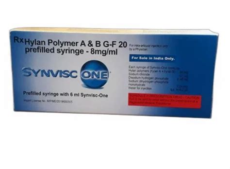 Synvisc One Injection 6ml At Best Price In Navi Mumbai Id 2850522648948